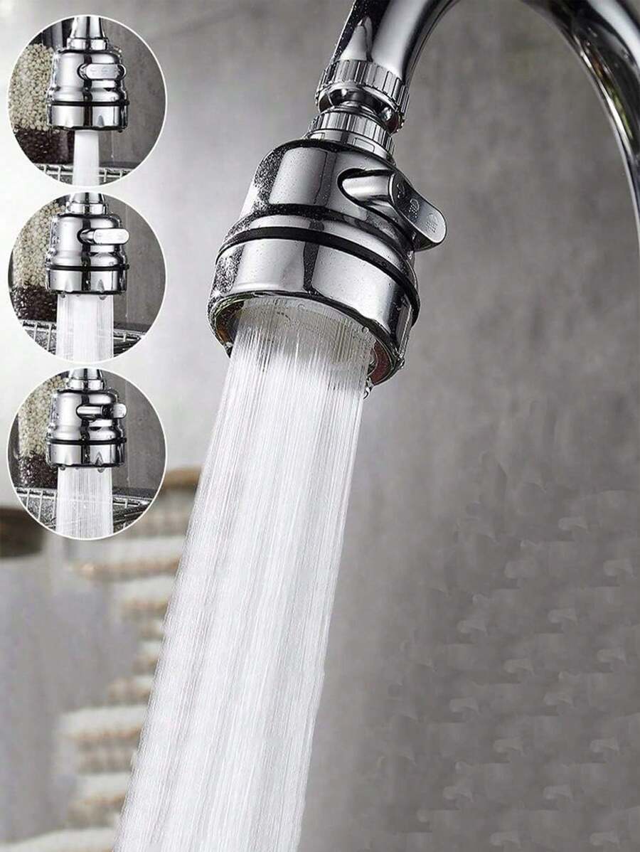 3 Mode Faucet Aerator, Sink Faucet Splash Extender, 360 Degree ...