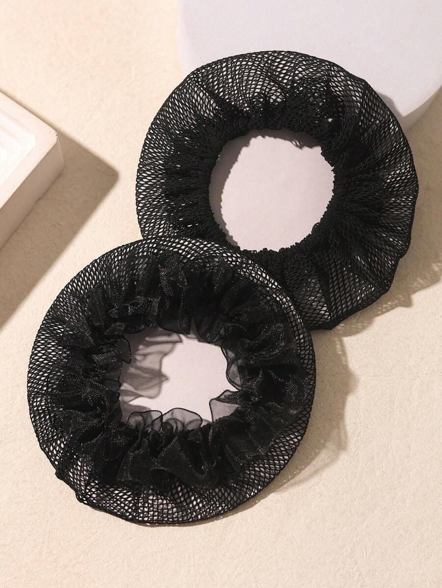 3pcs/Set Sports Dance Hair Net For Bun Hairstyle, Basic Style Hair Net ...
