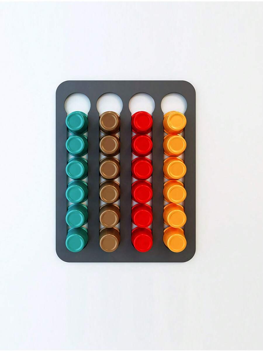 Coffee Capsule Rack Coffee Storage Display Shelf Wall-Mounted Non ...