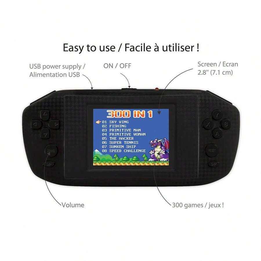Lexibook Handheld Console Compact Power Cyber Arcade® With Color LCD ...