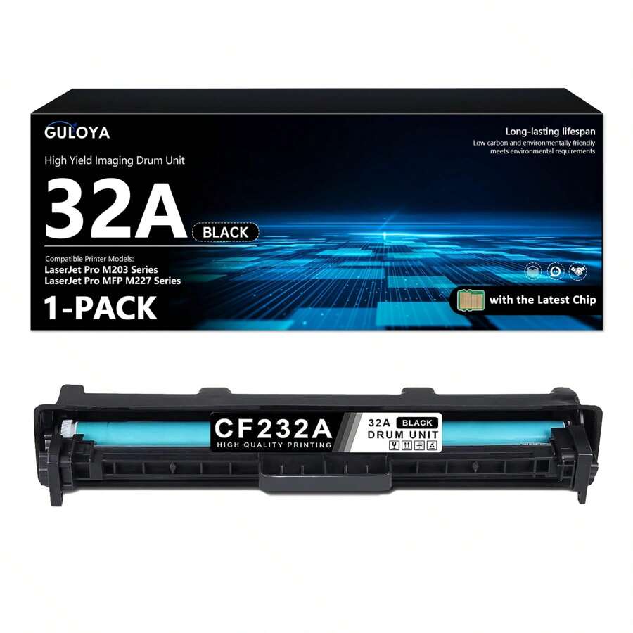 32A CF232A Toner-Cartridge Black-Drum With Chip (1-Pack ...