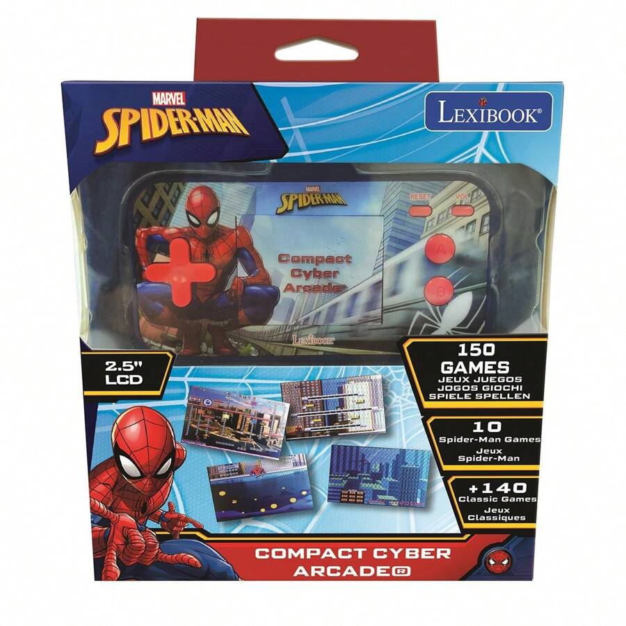Lexibook SpiderMan Compact Cyber Arcade® Pocket Gaming Console With ...