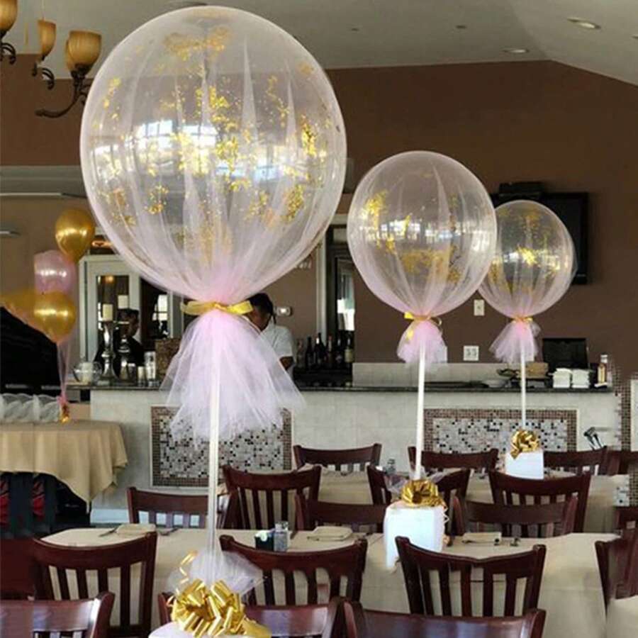 Balloon Table Float Balloon Sticks With Base Balloon Stands For Table ...