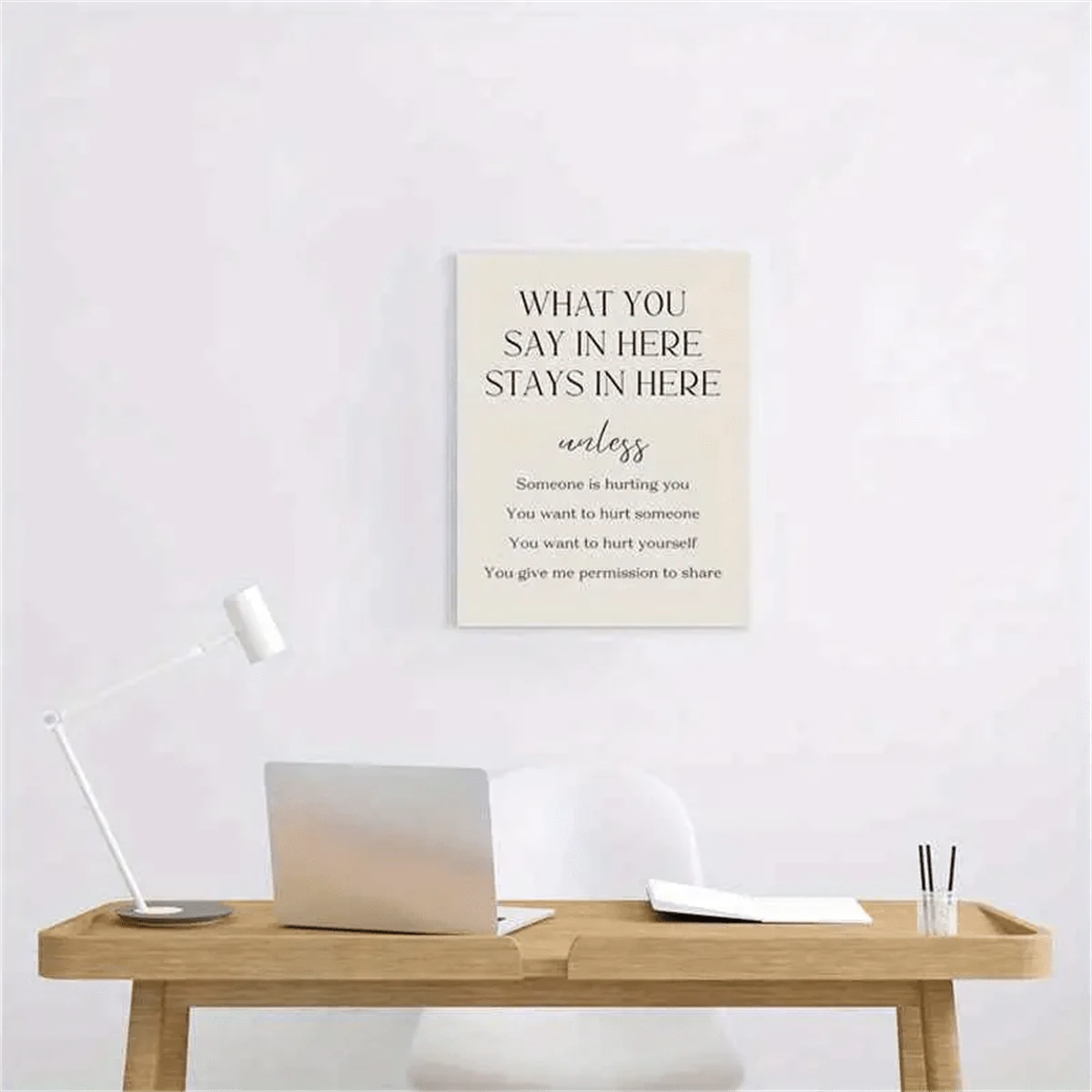 Confidentiality Notice Poster For Counseling Office, Social Worker ...