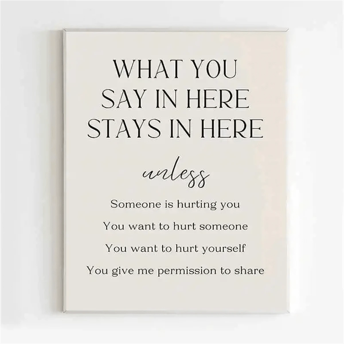 Confidentiality Notice Poster For Counseling Office, Social Worker ...