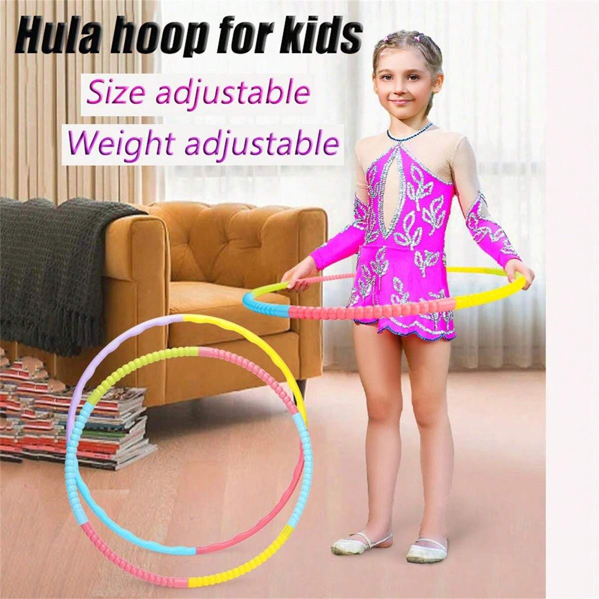 Hula Hoop Children's Fitness Toy, Indoor/Outdoor Entertainment, Parent ...