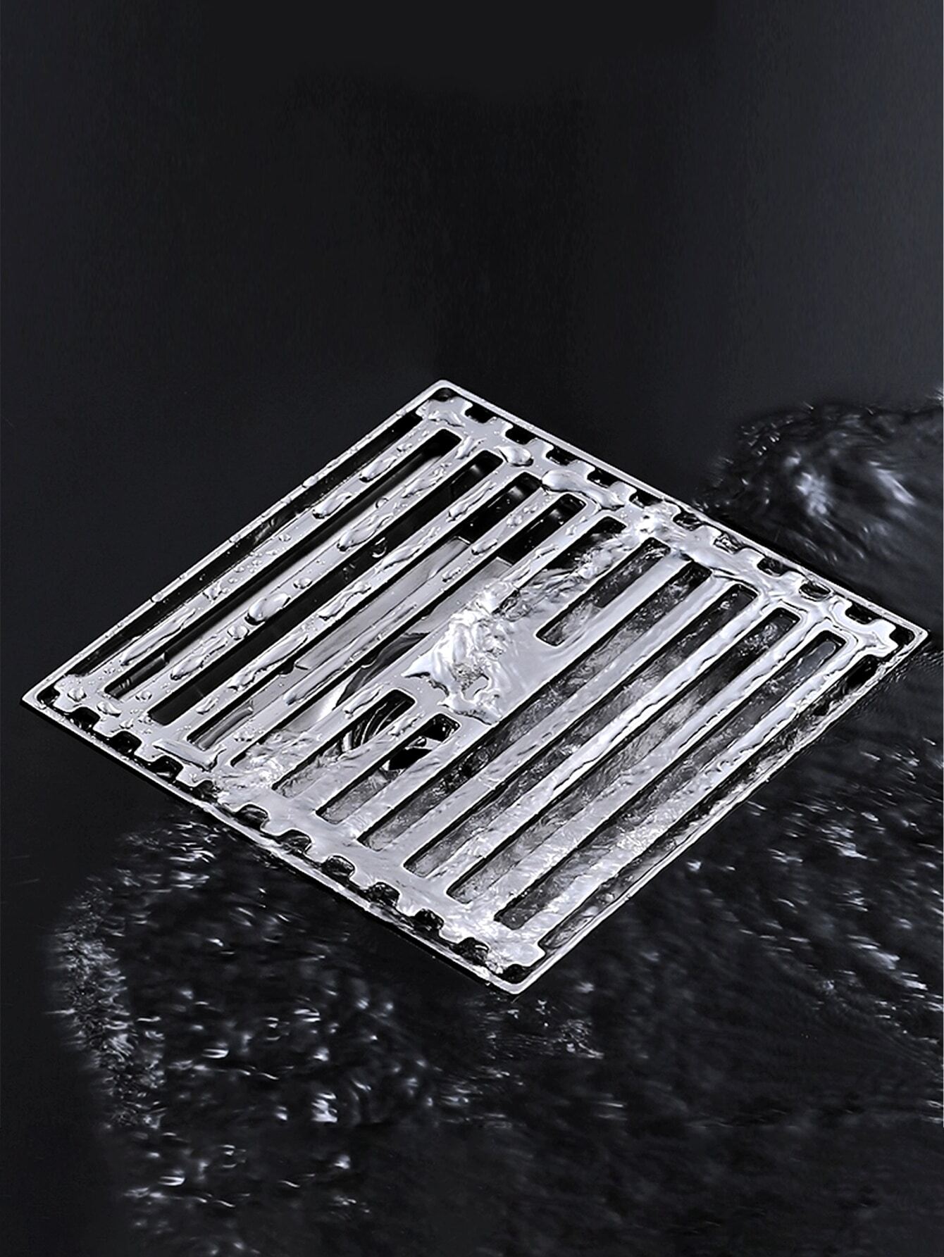 304 Stainless Steel Bamboo-Style Square Shower Drain With Sealing Cap ...