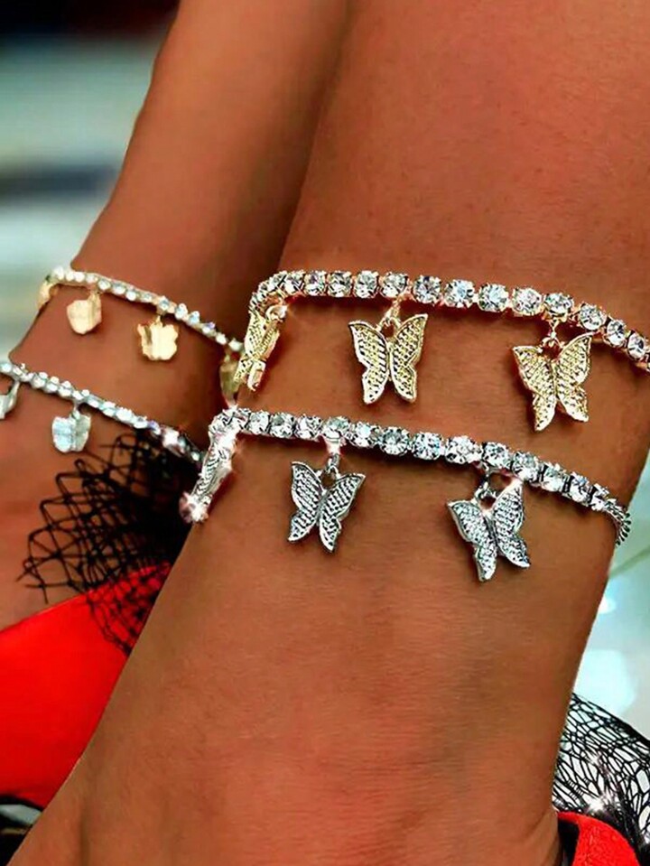 Shein butterfly anklet store