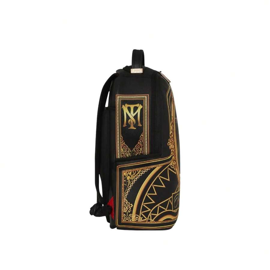 Sprayground Scarface I See Every Move Backpack Tony Montana Black Gold ...