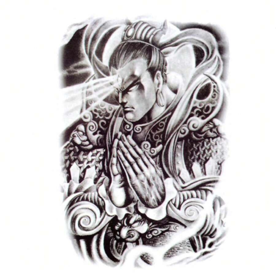 Temporary Large Back Tattoo Sticker Waterproof Cool Art FakeTattoo ...