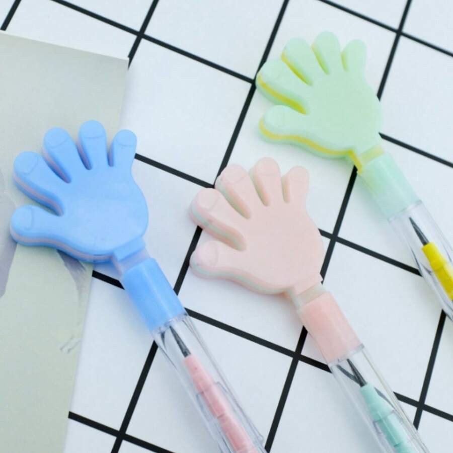 3pcs Cute And Creative Hand-Clapping Shaped Mechanical Pencils For ...