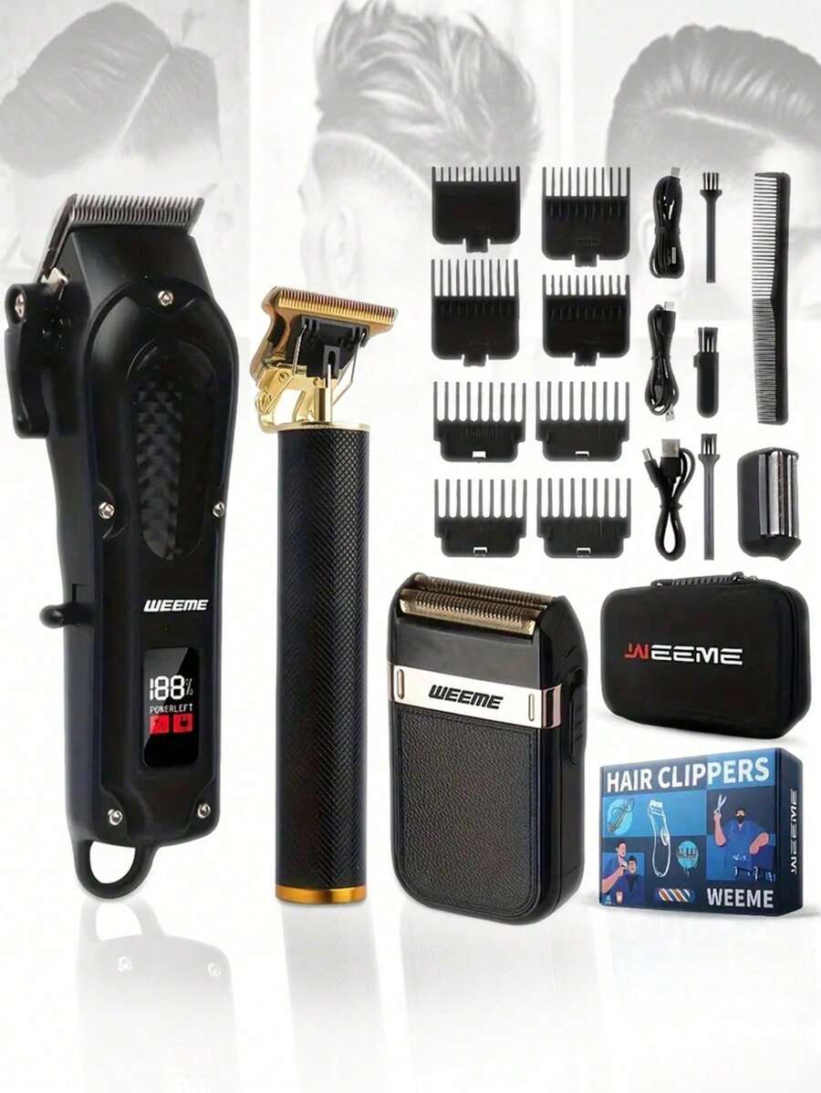 New Multi-Functional Electric Hair Clipper Rechargeable Shaver ...