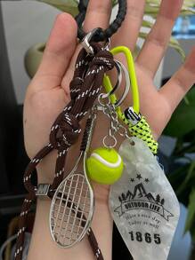 1pc Fashion Creative Badminton Keychain Diy Bag Pendant Cute Accessory ...