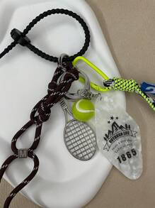 1pc Fashion Creative Badminton Keychain Diy Bag Pendant Cute Accessory ...