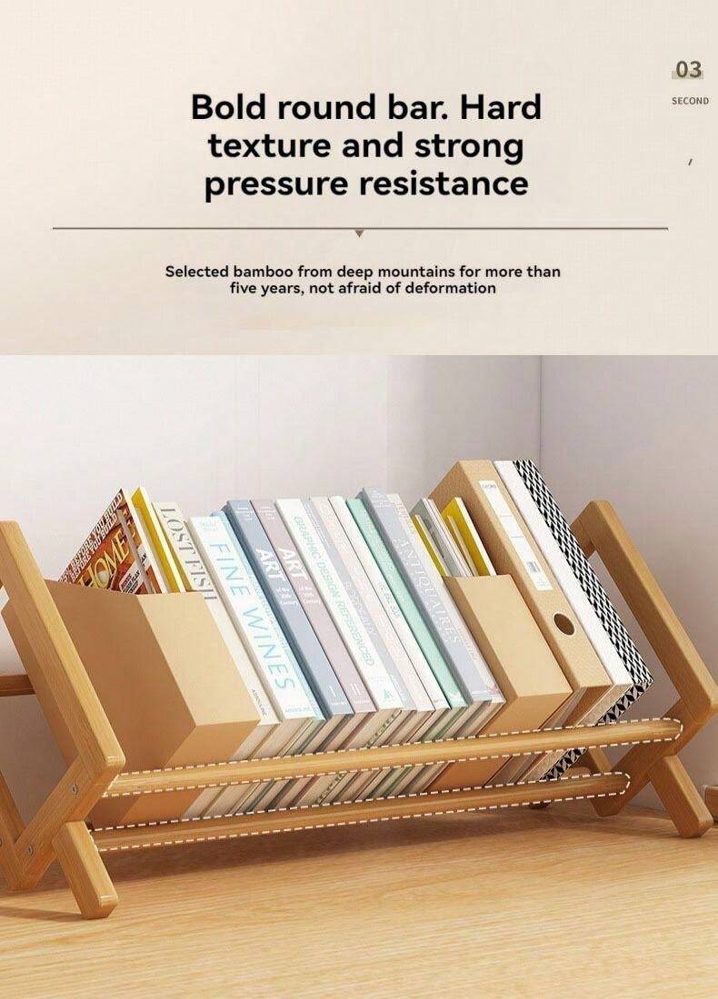 A Desktop Mini Book Storage Rack, Simple Book Stand, Small Bookshelf ...