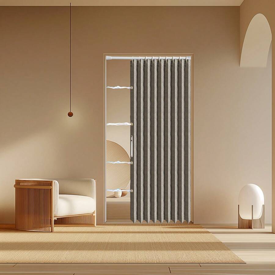 1pc Corrugated Folding Door Curtain Partition, Accordion Style Door ...