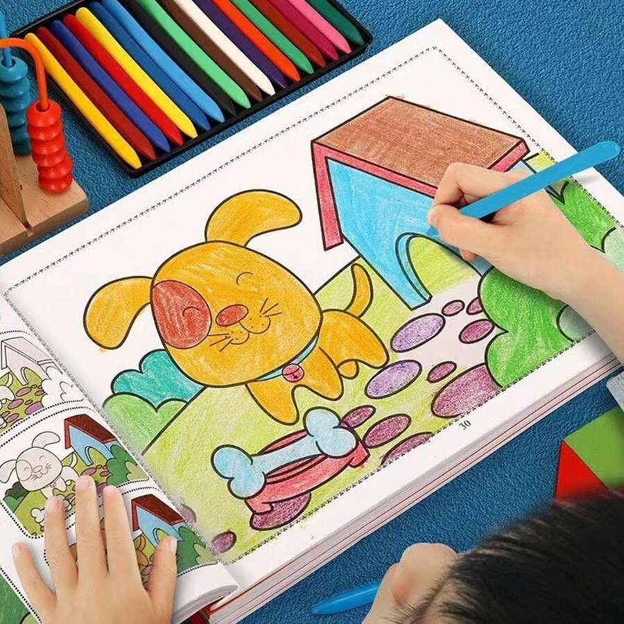 1pc 31 Pages Random A Pattern Coloring Book, Cartoon Drawing Book ...