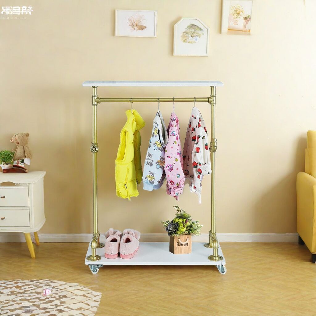 Child Garment Rack, Industrial Pipes Dress Up Racks, Child Garment ...