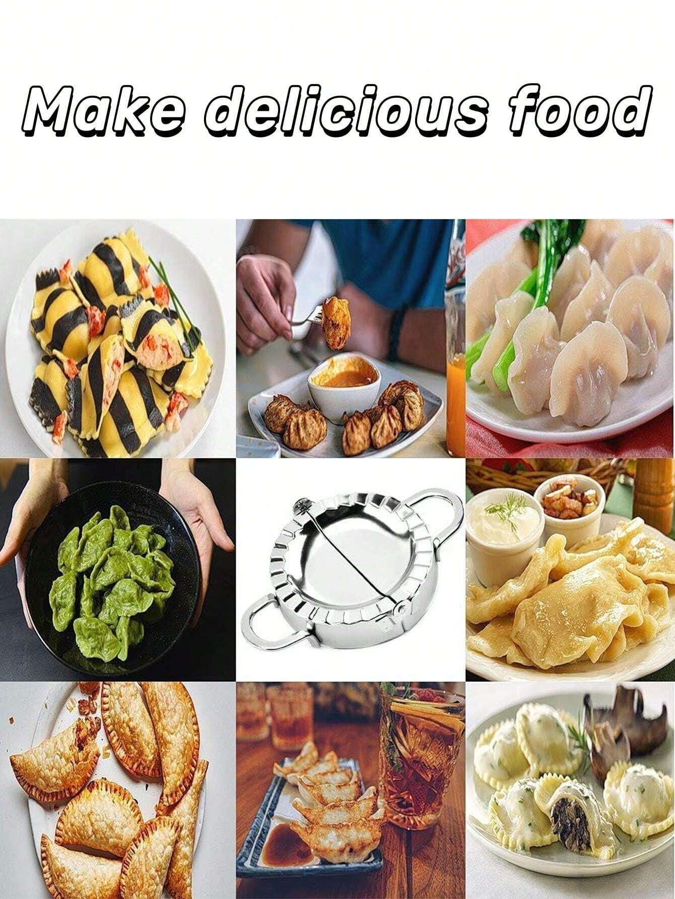 1PC Stainless Steel Dumpling Maker Press,Stainless Steel Dumpling Mold ...