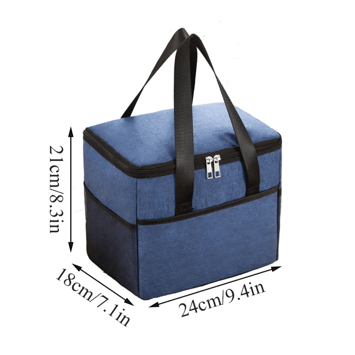 New Lunch Bag Canvas Drawstring Insulation And Cold Storage 8L Large ...
