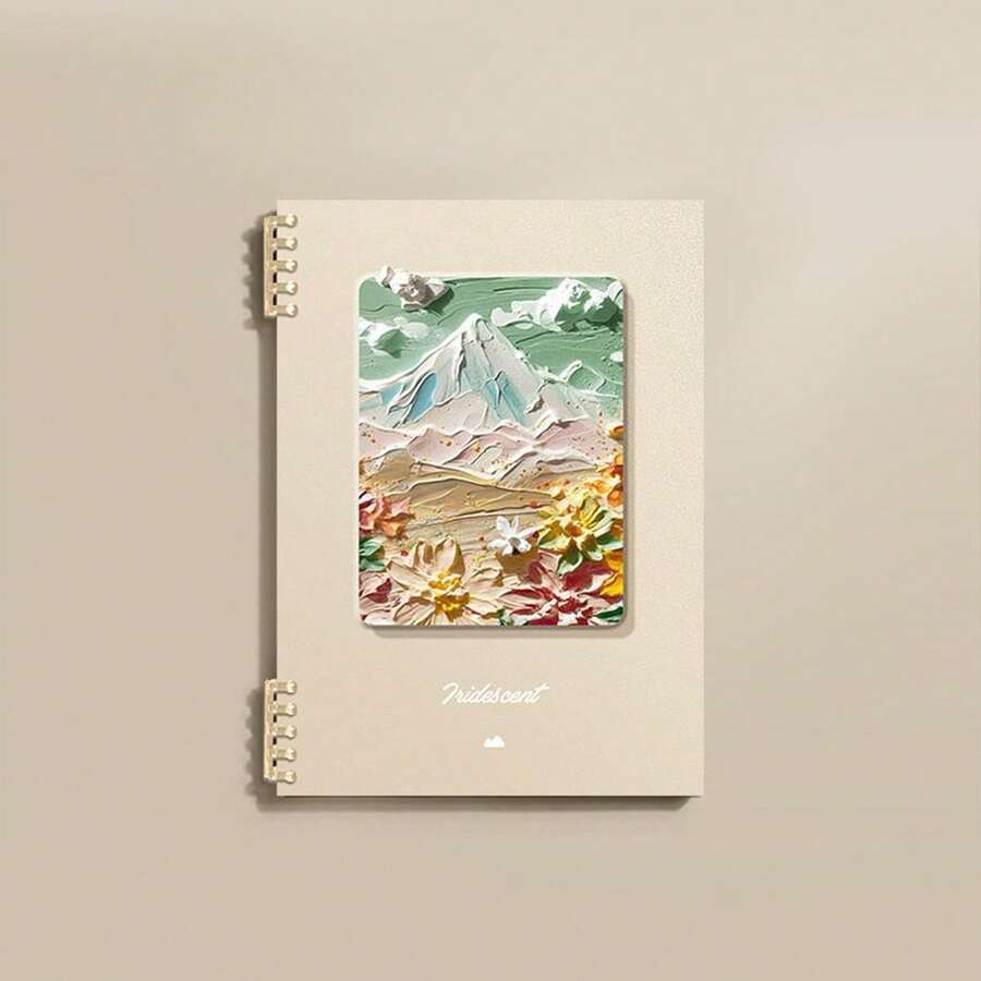 A5 Thick Loose-Leaf Notebook Oil Painting Scenery Coil Student ...