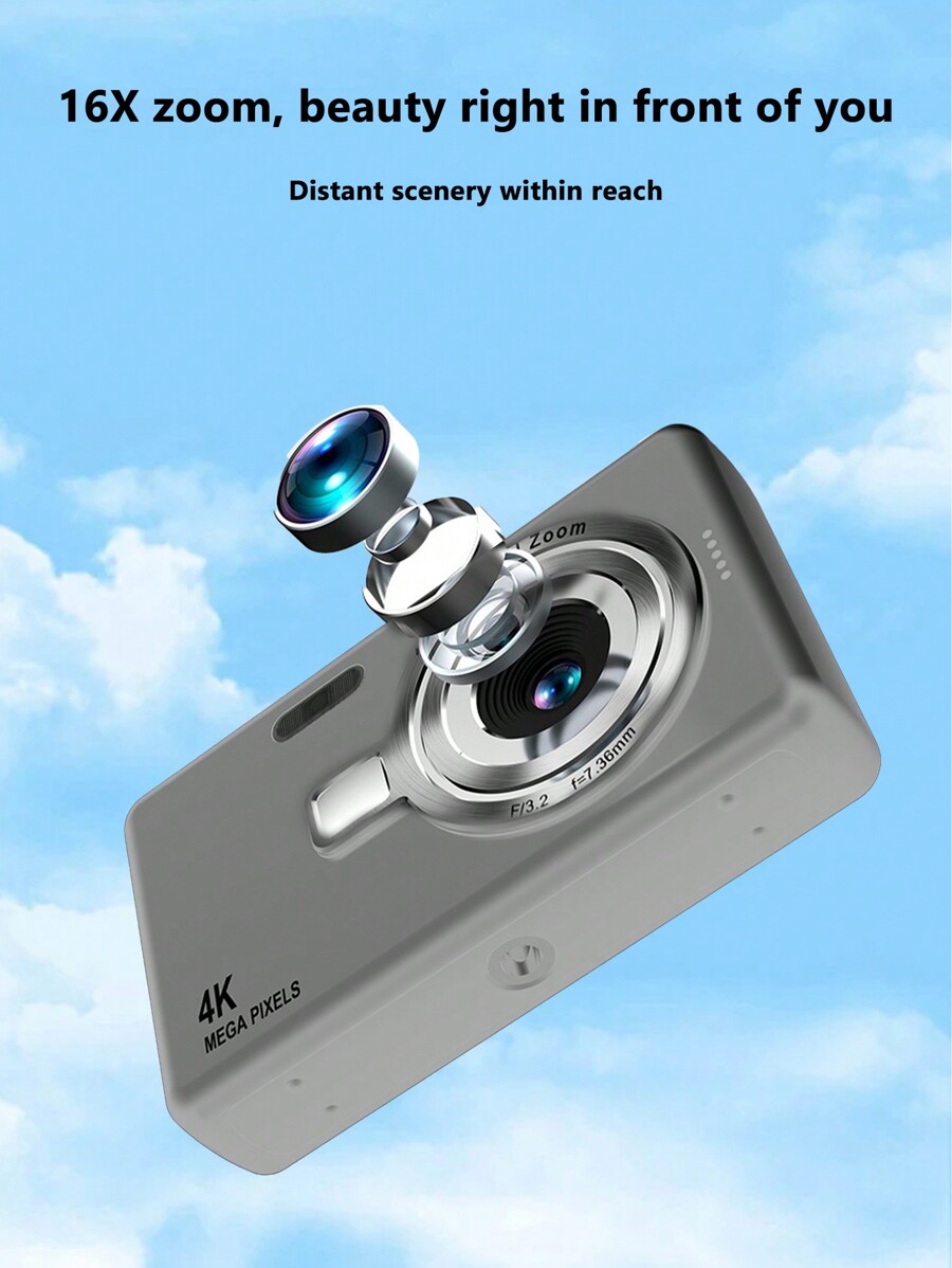 Câmera Digital de 24 Megapixels com Gravação HD, Tela HD com Luz de ...