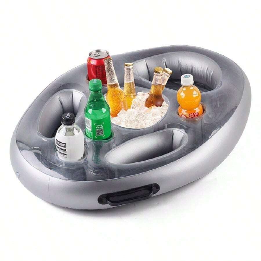 1 pieza Barra de hielo inflable portátil de PVC - Soporte para bebidas ...