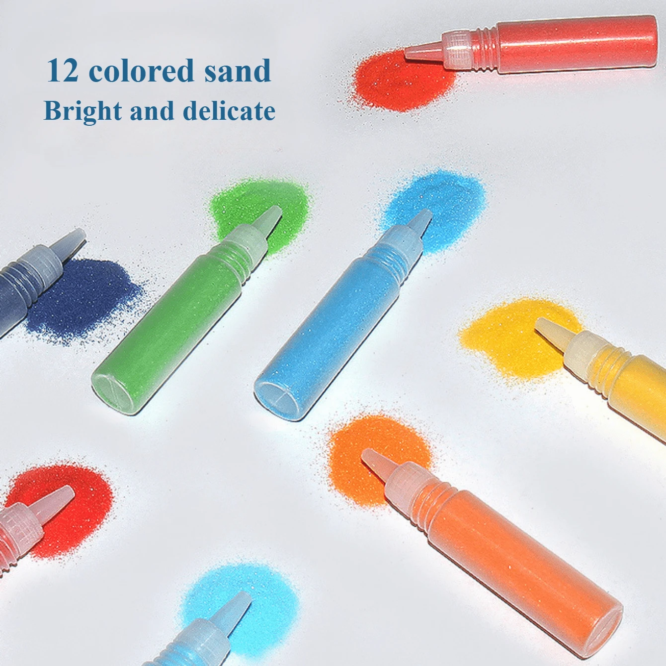 Children Sand Painting DIY Kits, Scratch Art Coloring Creative Toy Set ...