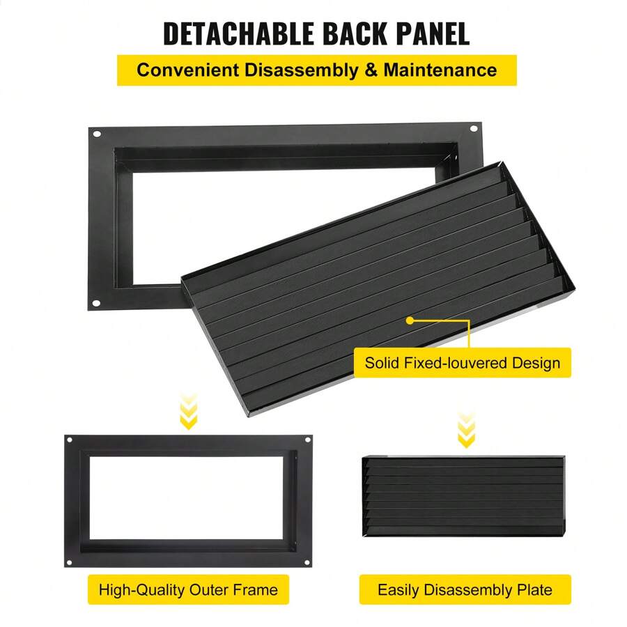 VEVOR Crawl Space Flood Vent Foundation Flood Vent 8 Height X 16 Width ...