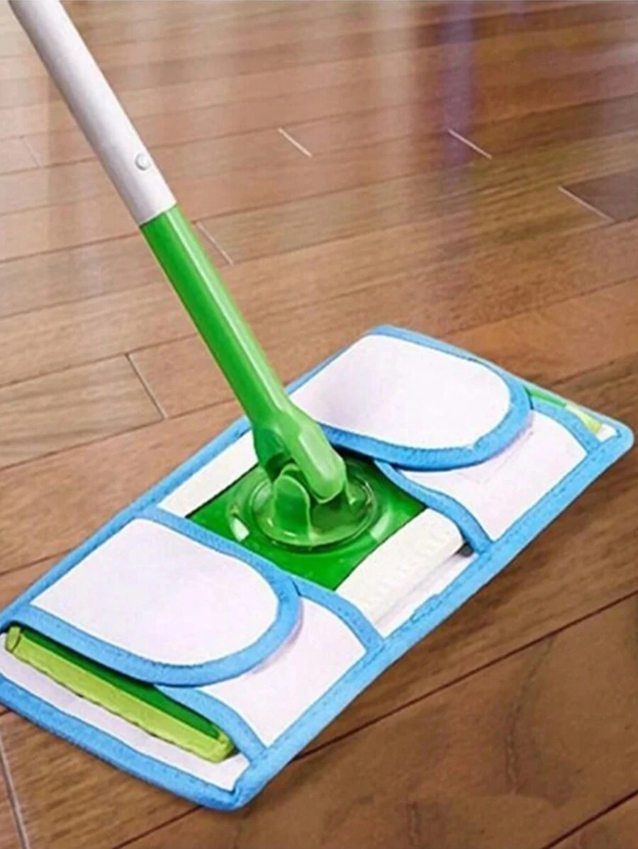 1pc Flat Mop Cloth With Ultrafine Fibers, Replacement Mop Head For Spin ...