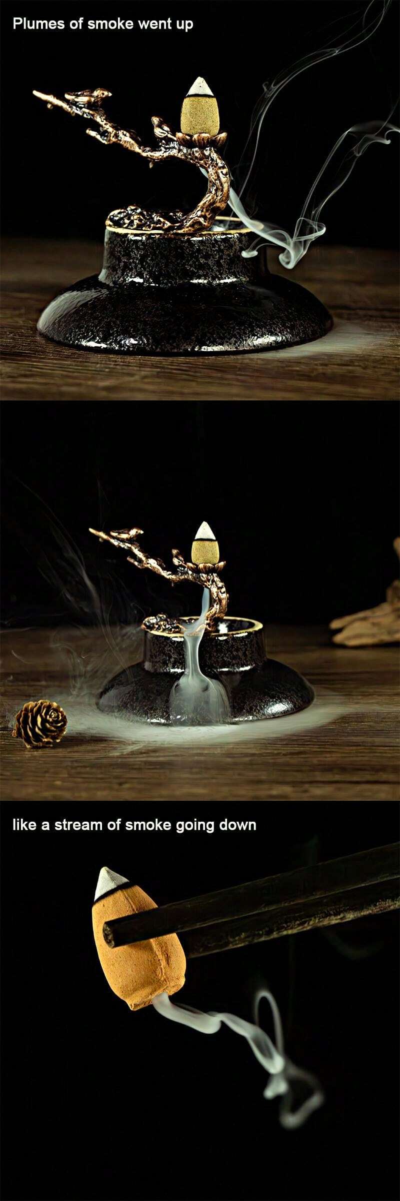 16pcs Backflow Incense Cones For Meditation, Yoga, Sleep Aid, And ...