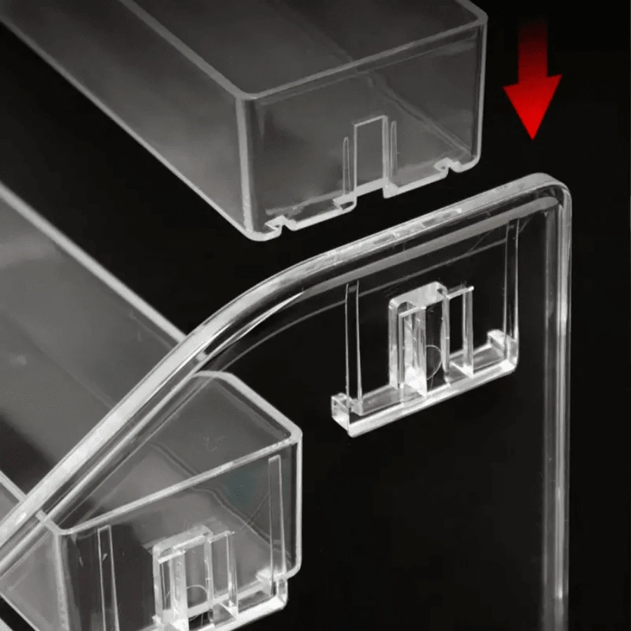 1pc 5Layers/7 Layers Transparent Acrylic Cosmetic Display Shelf Nail ...