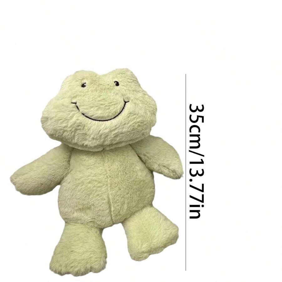 Cute Smiling Happy Frog Plush Doll, Green Bean Frog INS Doll, Valentine ...