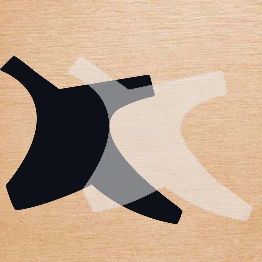 2pcs PVC Beard Shaping Template Set For Men's Haircut, Beard Shaper ...