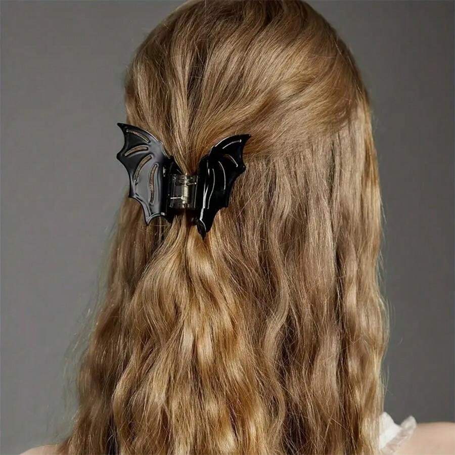 1pc Halloween Funny Bat Hair Claw Animal Shape Thick Hair Clip For ...