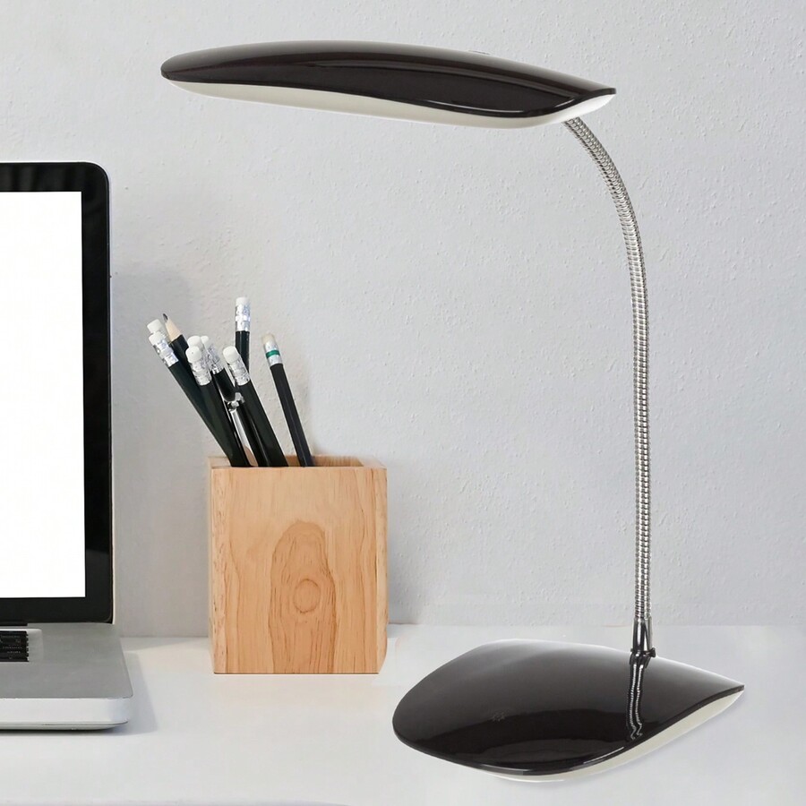Northwest LED Touch Activated Desk Lamp Black Adjustable Gooseneck USB ...