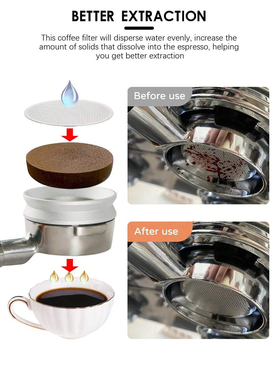 Espresso Dosing Funnel Aluminum Magnetic Coffee Dosing Ring Espresso ...