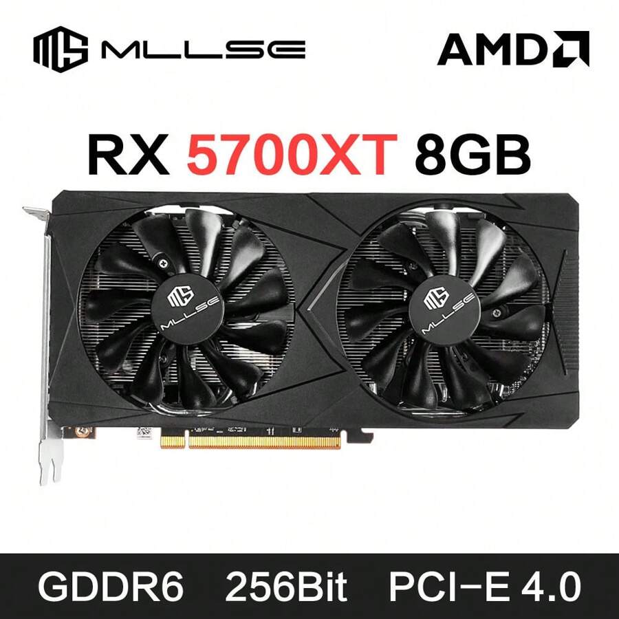 MLLSE AMD RX 5700 XT 8GB Gaming Graphics Card GDDR6 256Bit PCI-E 4.0*16 ...