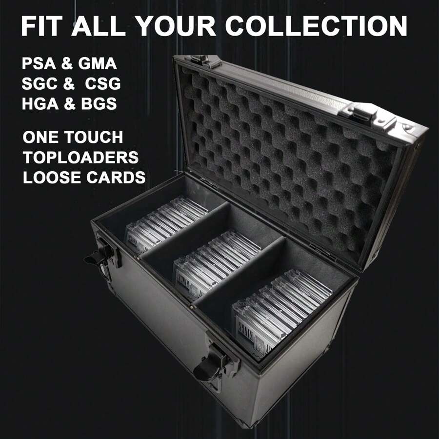 1 pièce Boîte de rangement de cartes à échanger graduées à 3 rangées ...