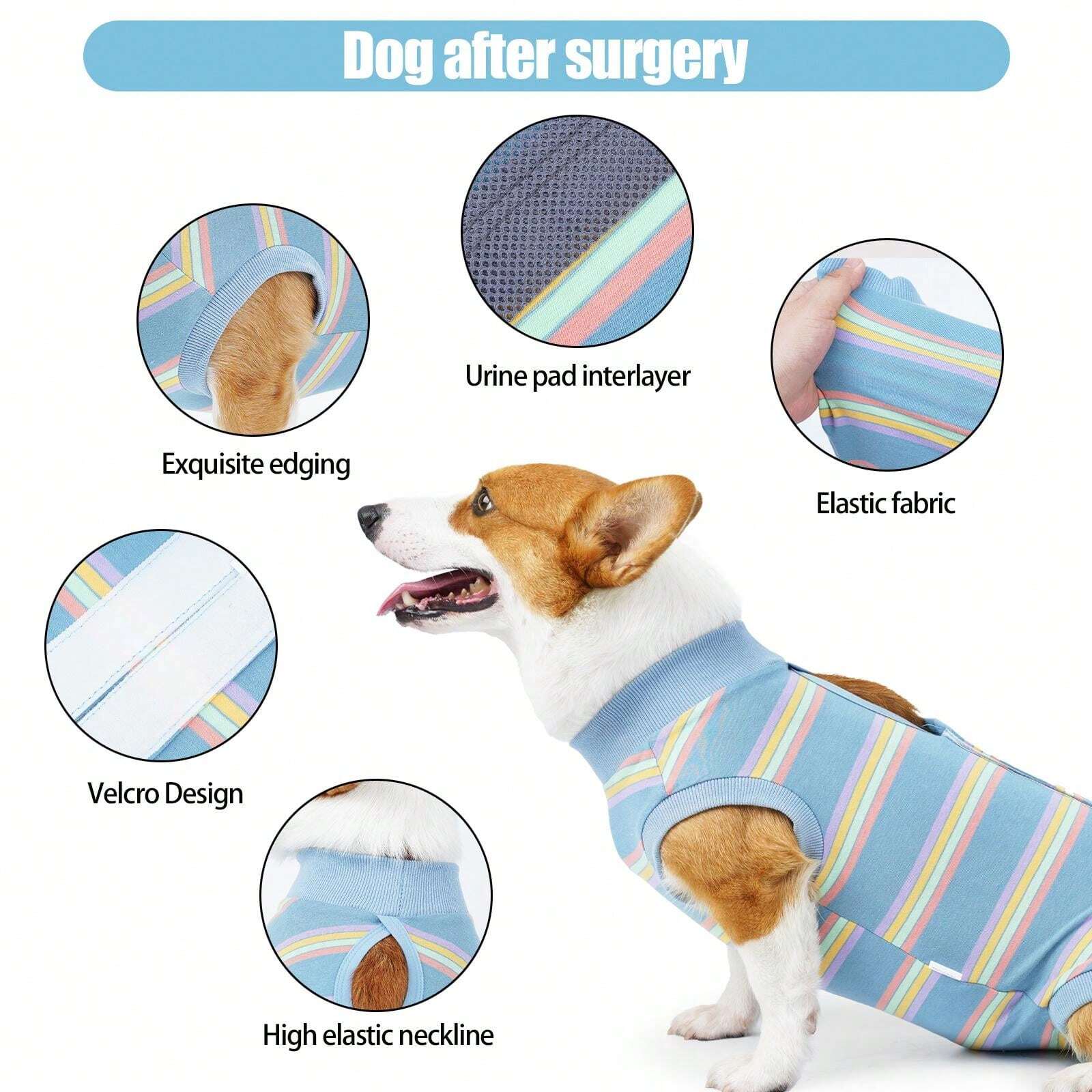 Ropa de recuperación multifuncional para mascotas, ropa fisiológica ...