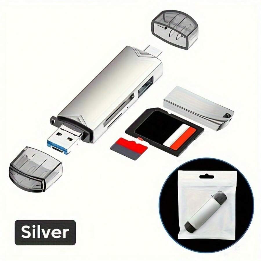OTG Type C SD TF Card Reader 6 In 1 USB 3.0 Micro USB Flash Drive ...