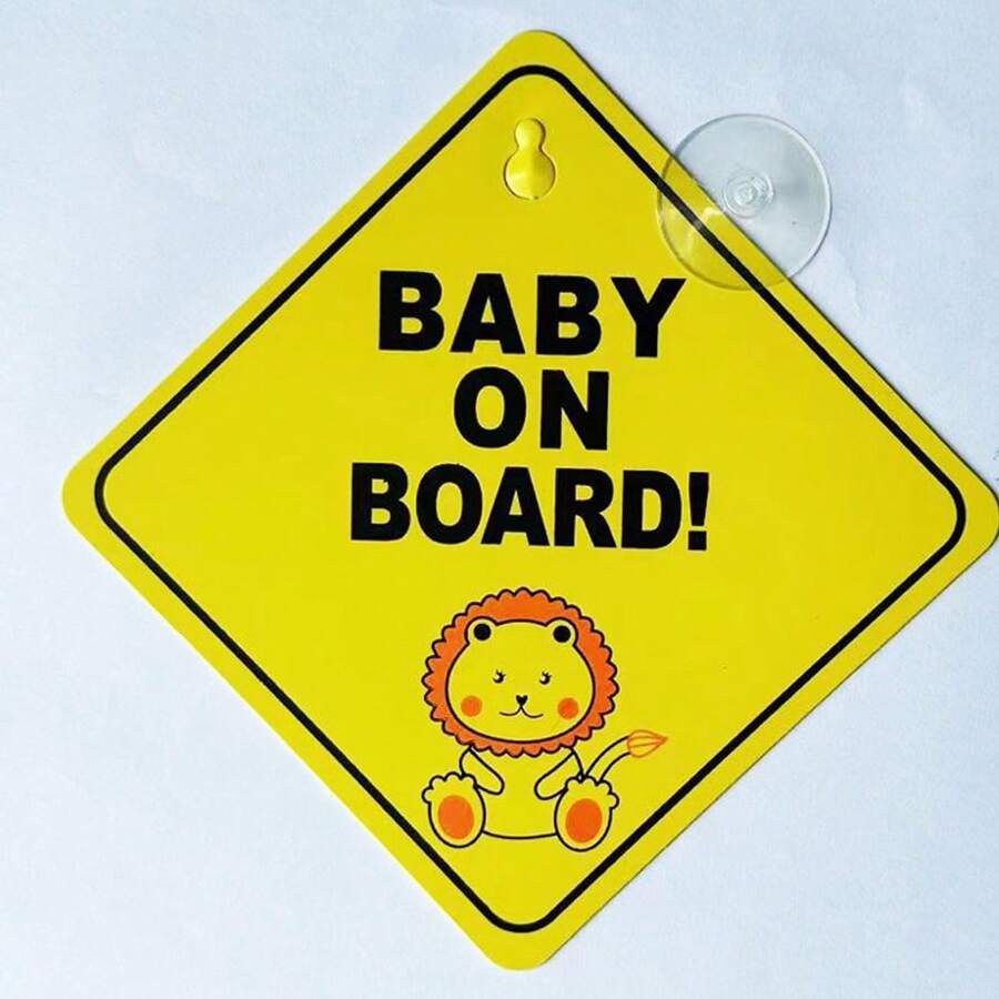 Baby On Board Signs With Suction Cups, Essential For Cars, Baby On ...