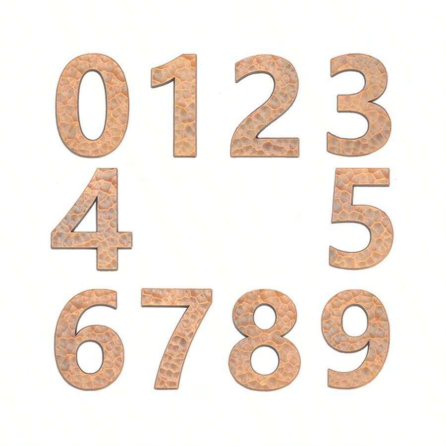 Creative Metal Hammer Pattern House Number With Magnet 5*3cm Door ...