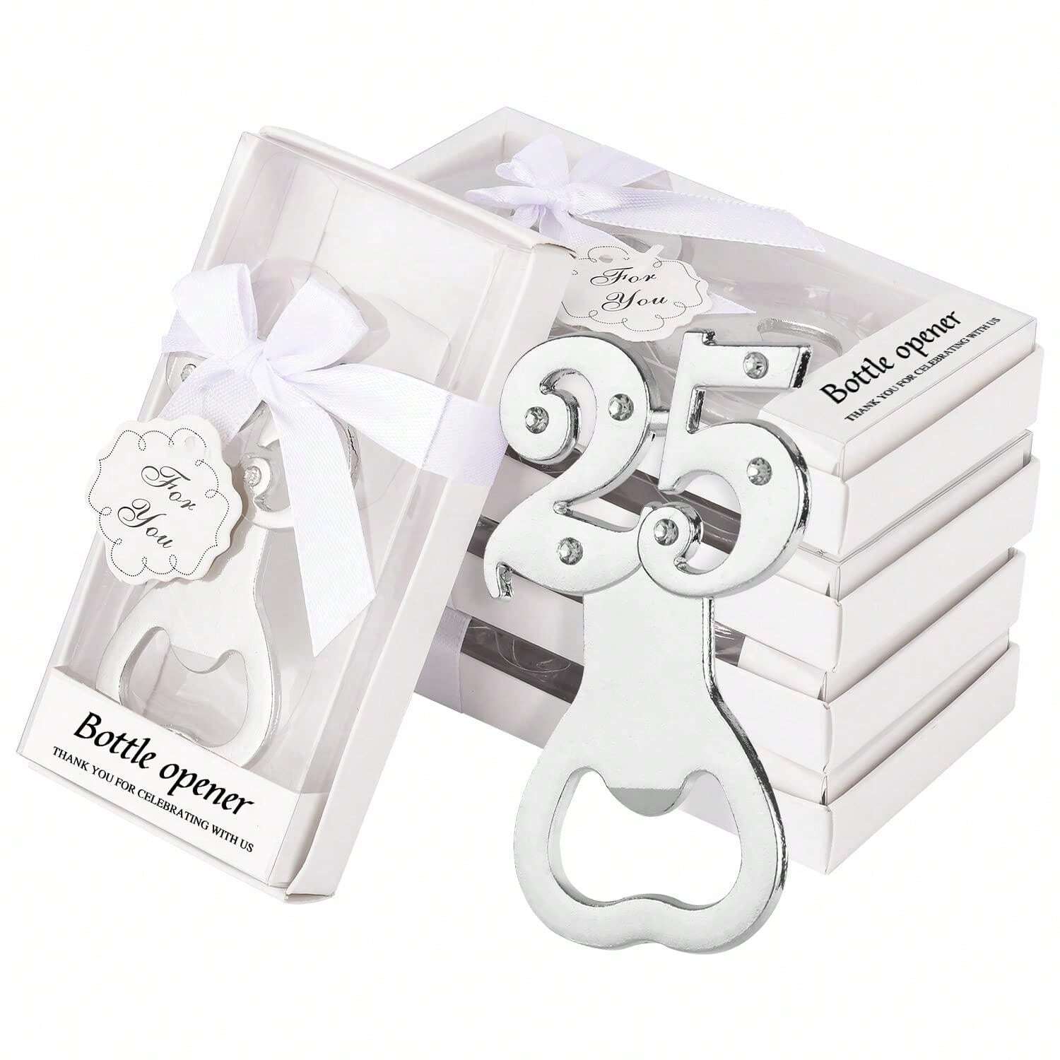 12pcs 25th Anniversary Party Favor Gifts, Silver 25th Wedding ...