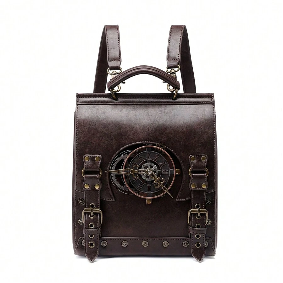 Women's Cross-Border Trade Punk STEAMPUNK Industrial Retro Backpack ...