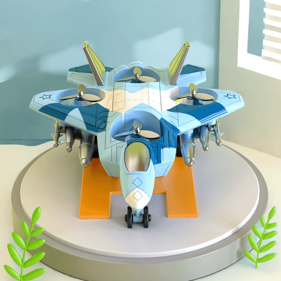 Inertial Gliding Airplane Toy, Double Inertial Glide With 360-Degree ...