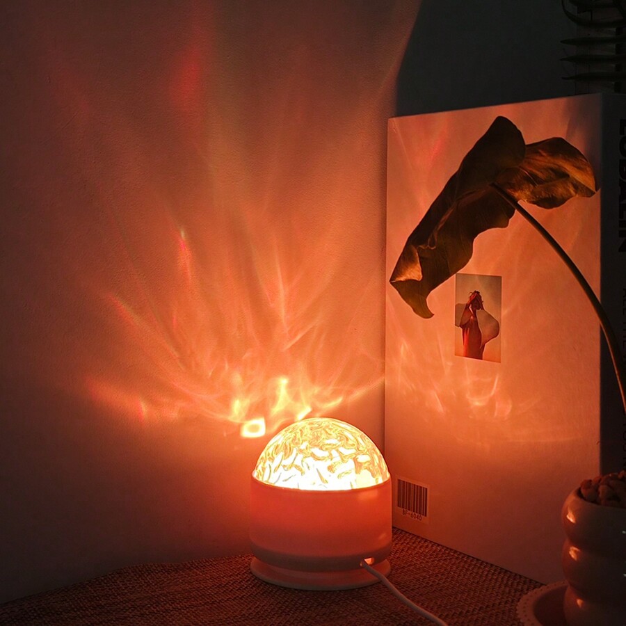 Dynamic Water Ripple Aurora Aurora Night Light, 16 Color Aurora Crystal ...