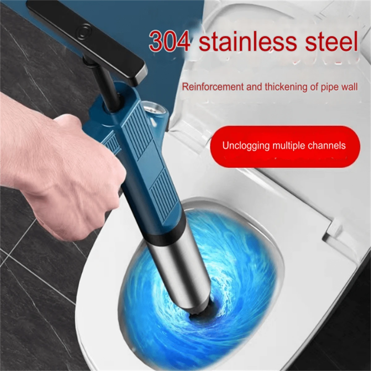 1 Set Heavy-Duty Toilet Dredging Tool - Unclog Drains With One Shot Of ...