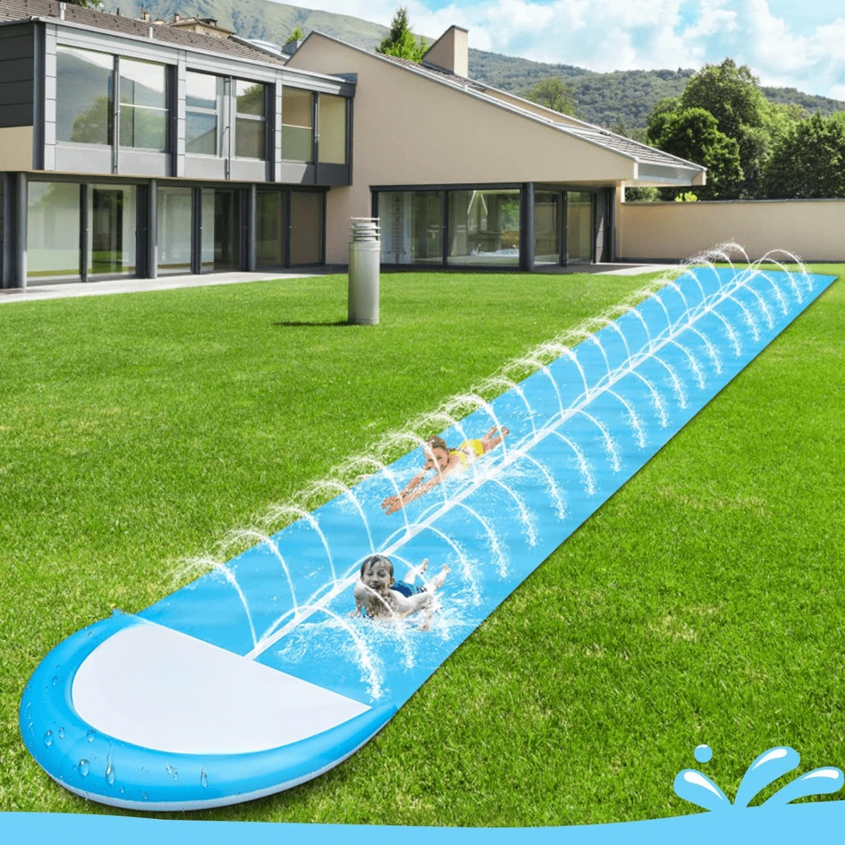 30 Foot Slide, Heavy Duty Lawn Slide, Extra Long Slide, With 2 ...
