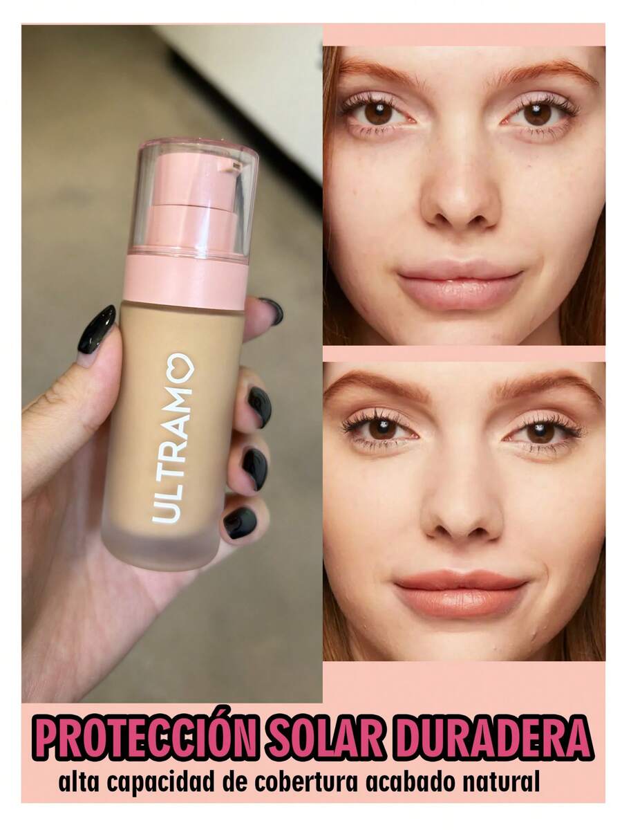 ULTRAMO Base de Maquillaje V2280 Fundación Líquida Ligera E Impecable,A ...